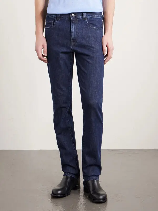 Canali Slim-fit Jeans - Blue