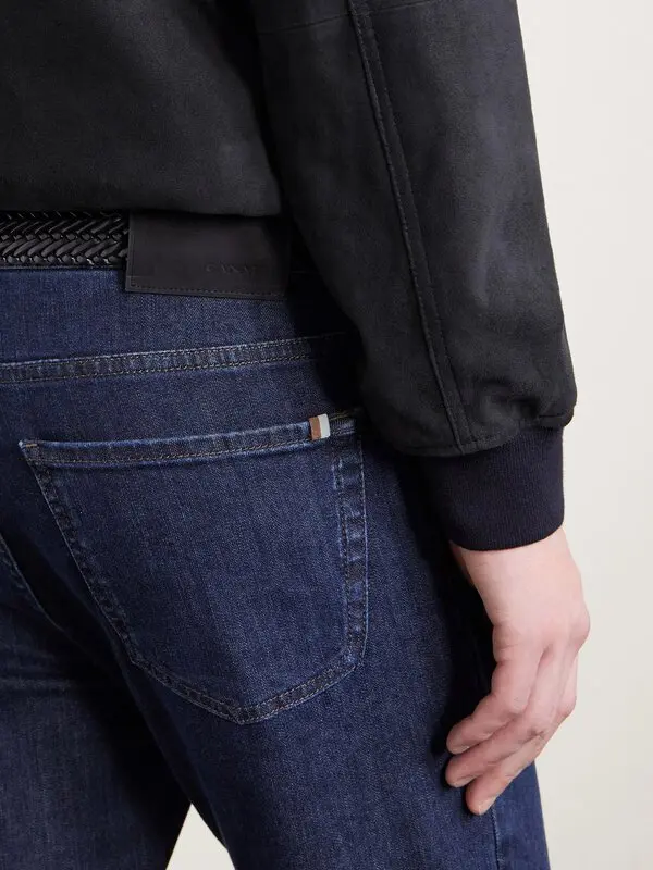 Canali Slim-fit Jeans - Blue