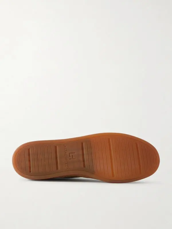 Officine Creative Halo 001 Leather-trimmed Suede Sneakers - Brown
