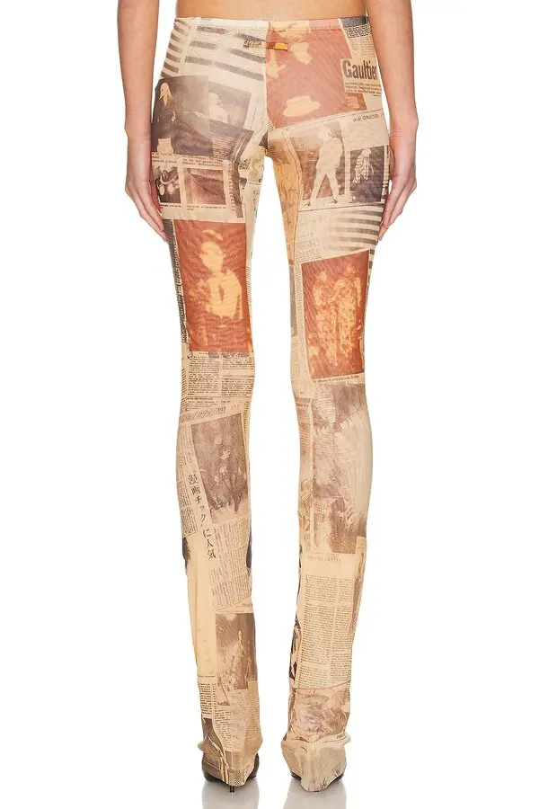 JEAN PAUL GAULTIER Printed Mesh Trousers