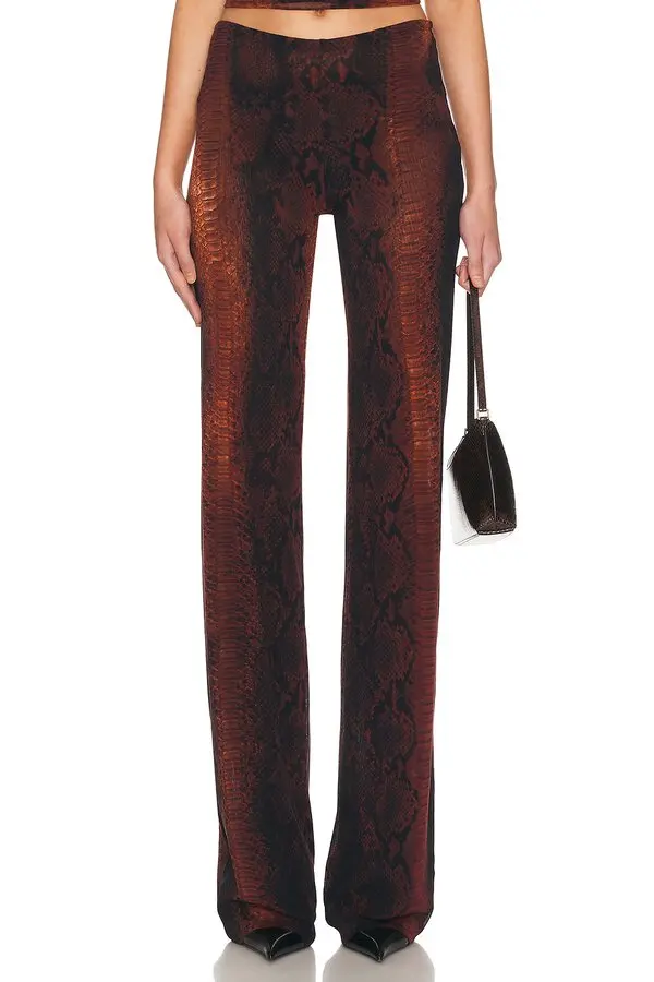 Jean Paul Gaultier Printed Python Mesh Trouser