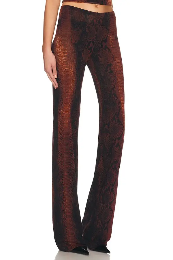Jean Paul Gaultier Printed Python Mesh Trouser
