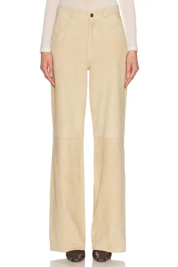HAIKURE Korea Suede Pant - Beige