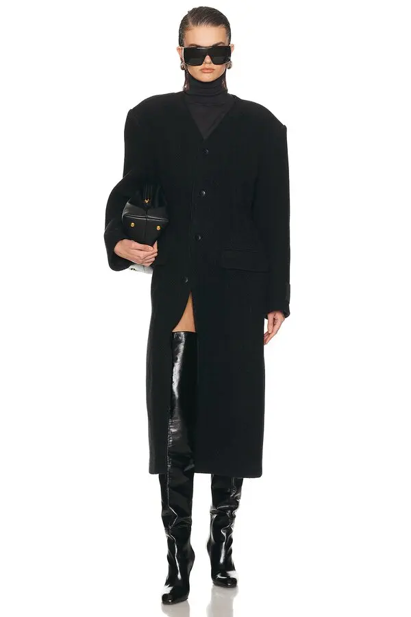 Alexander Wang Collarless Elasticated Waist Coat