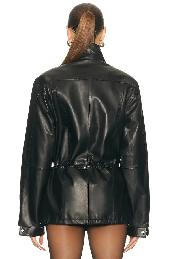 KAREN ARCANJO Lua Leather Jacket