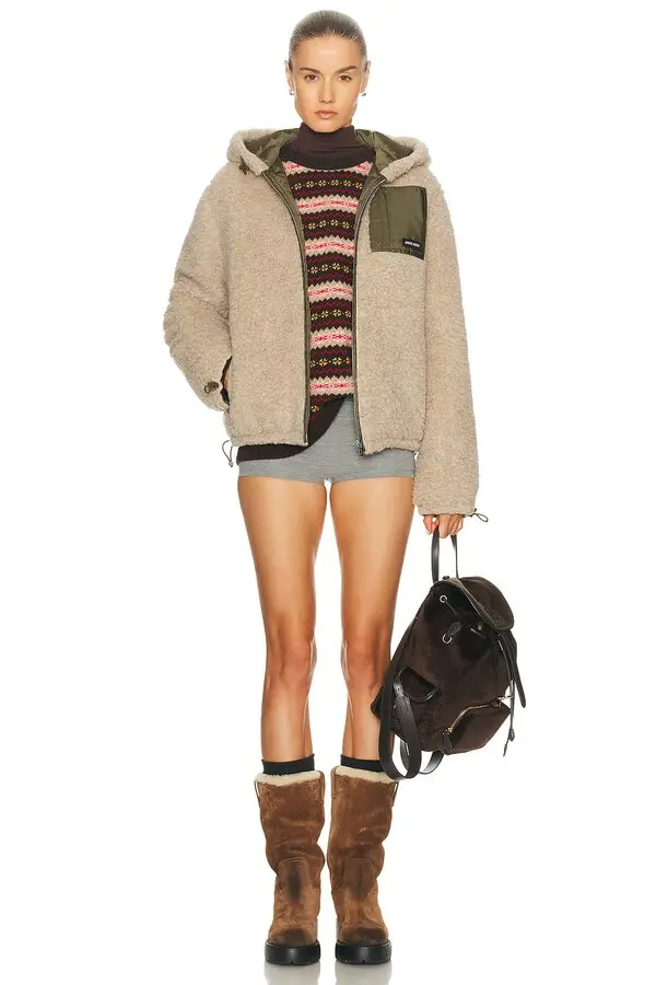 Miu Miu Wool Fairisle Sweater - Moro