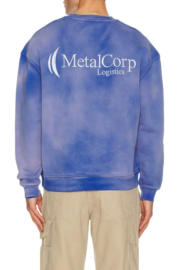METALWOOD STUDIO Metalcorp Crew Neck Sweatshirt - Azure