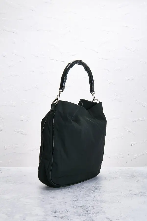 Gucci Bamboo Hobo Bag - Black