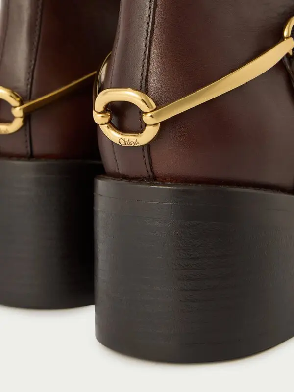 Chloé Dakota Embellished Leather Ankle Boots