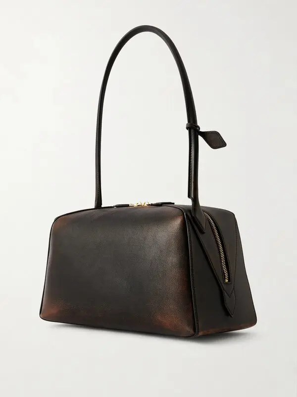 Alaïa Le Bulldog Leather Shoulder Bag - Brown