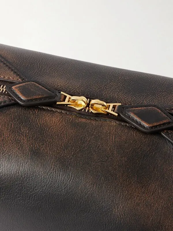 Alaïa Le Bulldog Leather Shoulder Bag - Brown