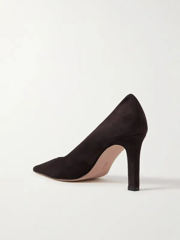 THE ROW Carla Suede Pumps - Brown