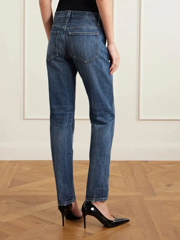 Khaite Farley High-rise Straight-leg Jeans - Blue
