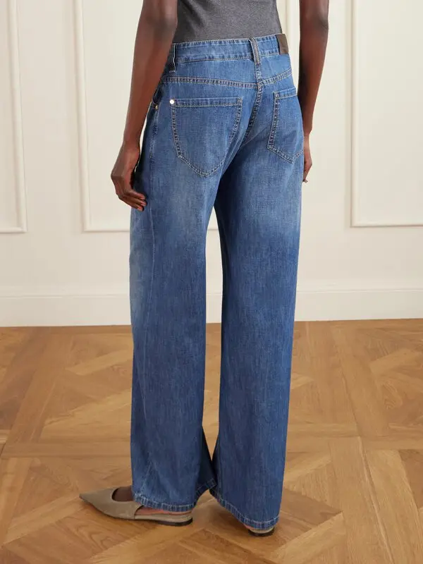 Brunello Cucinelli Mid-rise Wide-leg Jeans