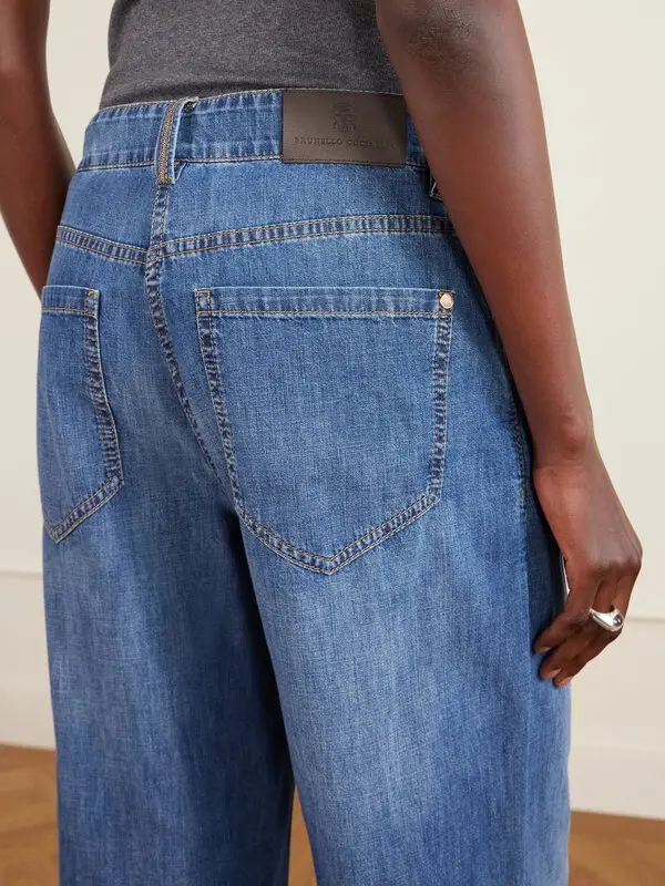 Brunello Cucinelli Mid-rise Wide-leg Jeans