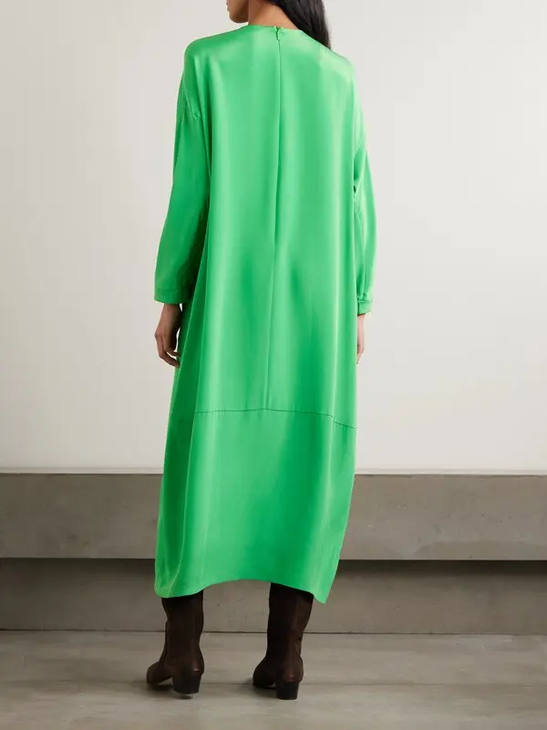 Tibi Silk Crepe De Chine Maxi Dress