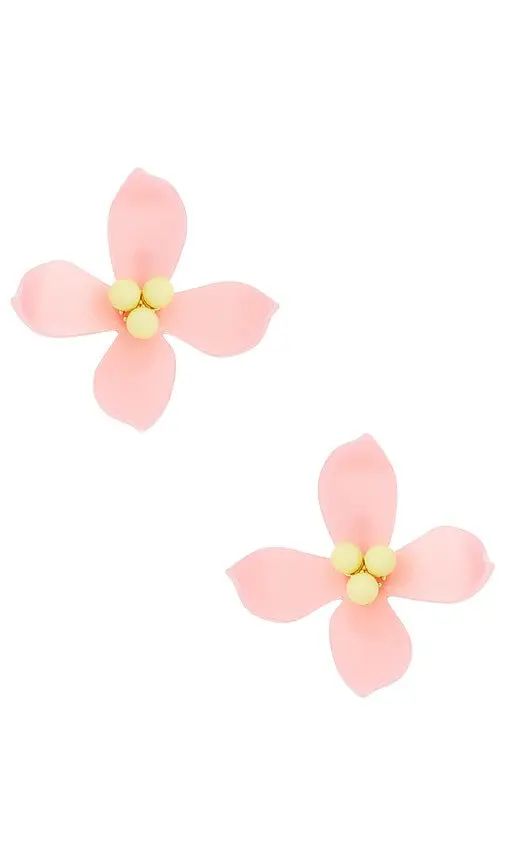 Lele Sadoughi Oleander Stud Earrings - Blush
