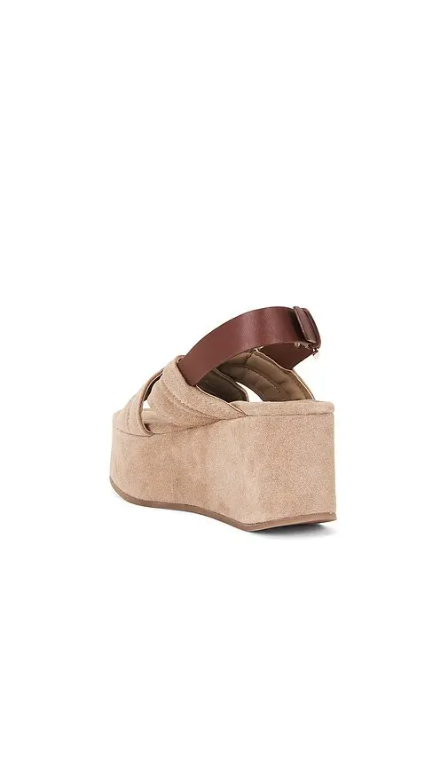 Free People Beach Party Platform Sandal - Brown