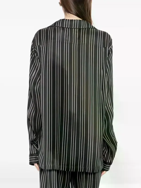 TOM FORD Striped Shirt - Black