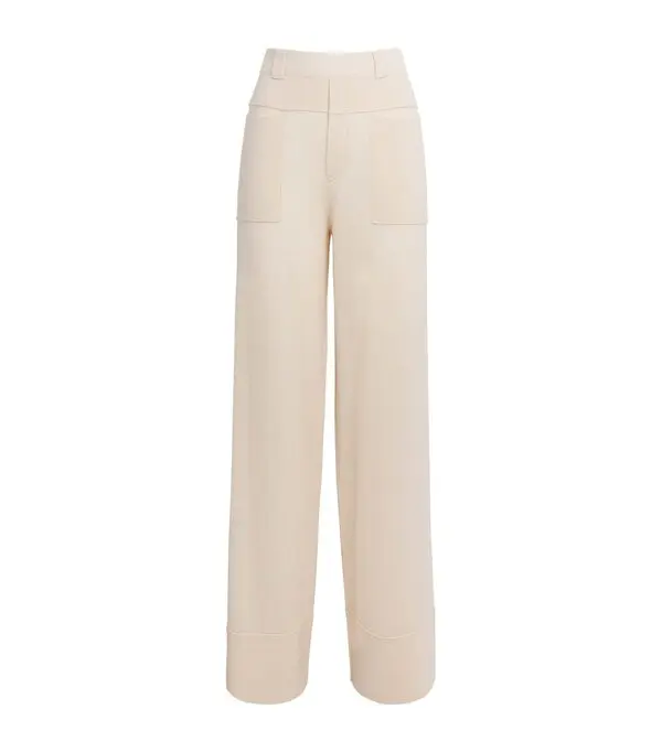 ALLUDE Wool-blend Cargo Trousers