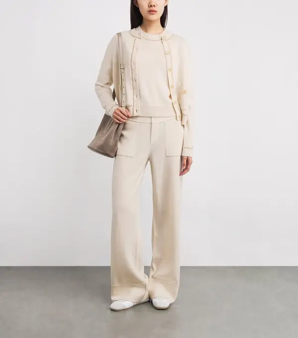 ALLUDE Wool-blend Cargo Trousers