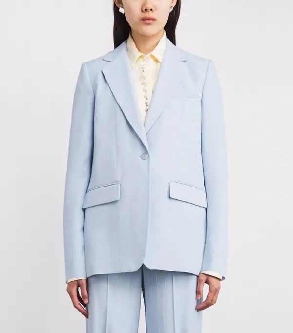 Sandro Embellished Blazer - Blue