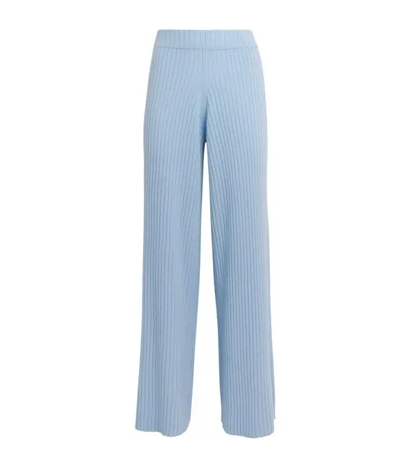 ALLUDE Cashmere Rib Trousers