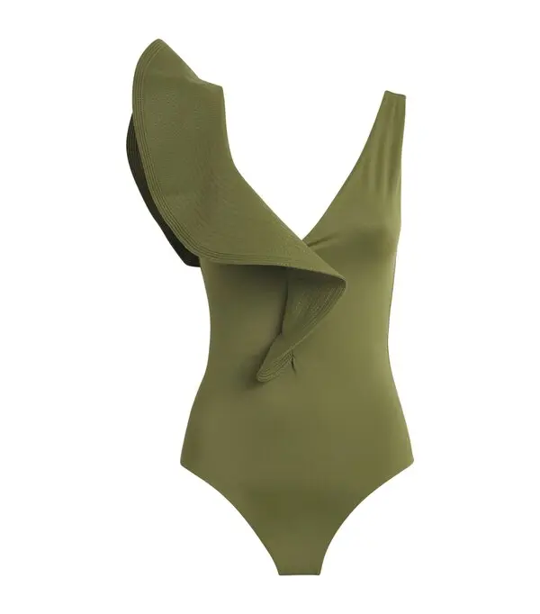 Johanna Ortiz One-shoulder One-piece Swimsuit - Green