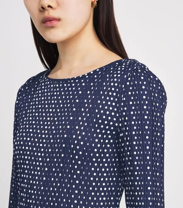 Maje Polka Dot And Paisley Print Mini Dress