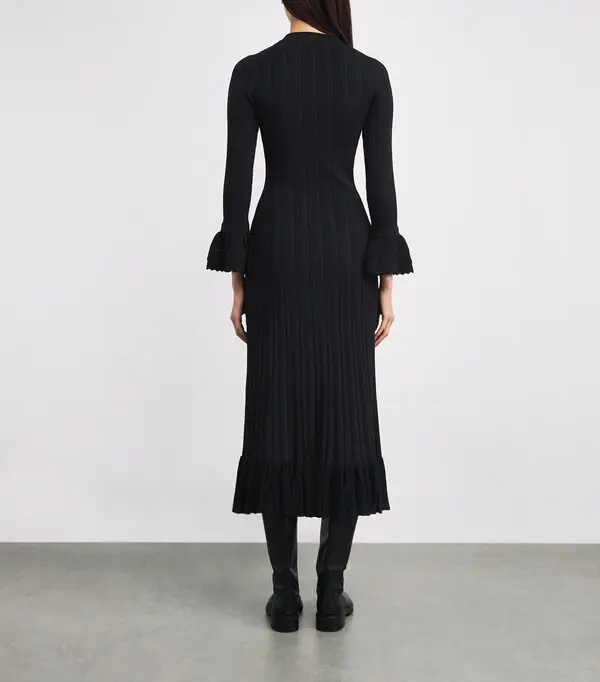 Sandro Knitted Midi Dress - Black
