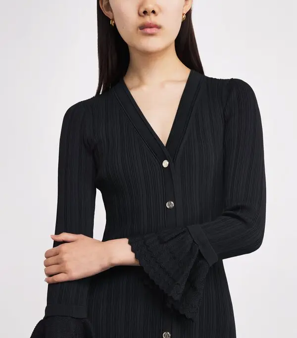 Sandro Knitted Midi Dress - Black