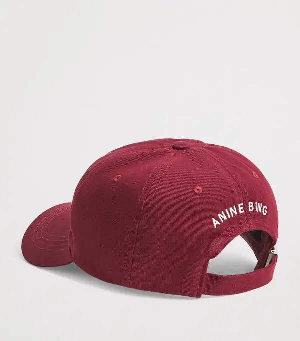 ANINE BING Jeremy Baseball Cap - Burgundy