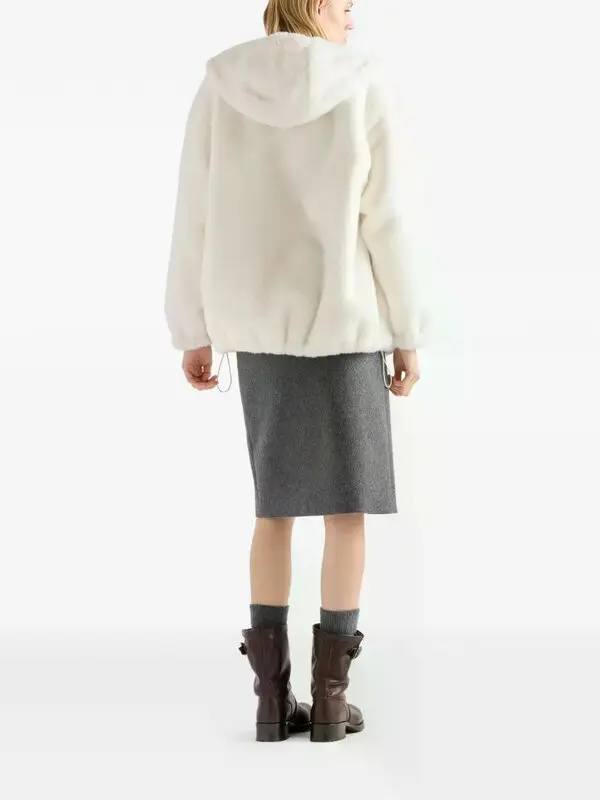 Prada Reversible Hooded Jacket - Neutrals