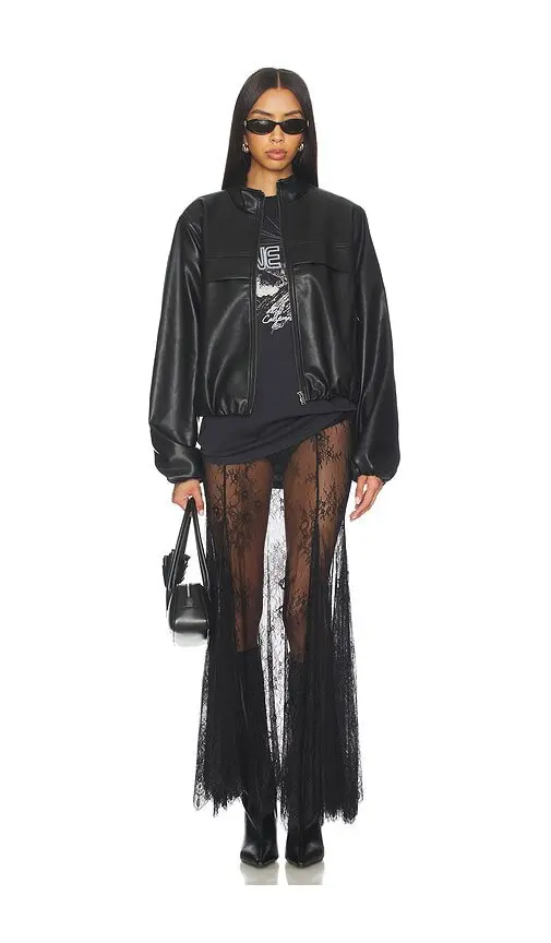 ANINE BING Walker Tee California Graphic Print - Black