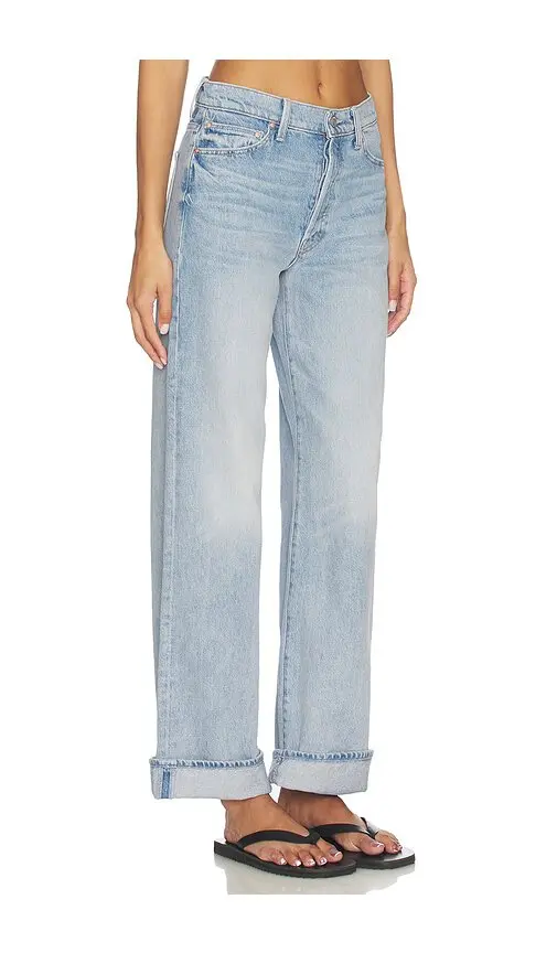MOTHER The Dodger Button Hover Cuff Jeans