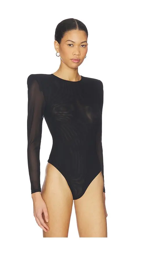 L'Agence Trista Shoulder Pad Bodysuit