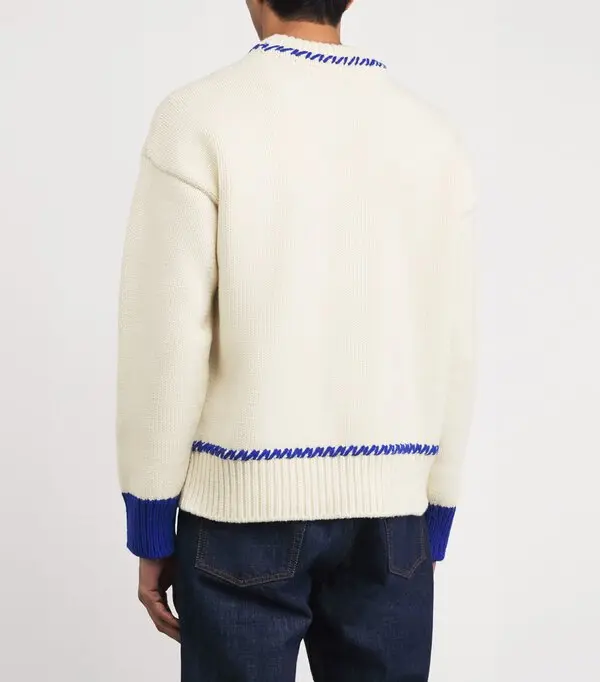 AMI Paris Wool-blend De Coeur Sweater