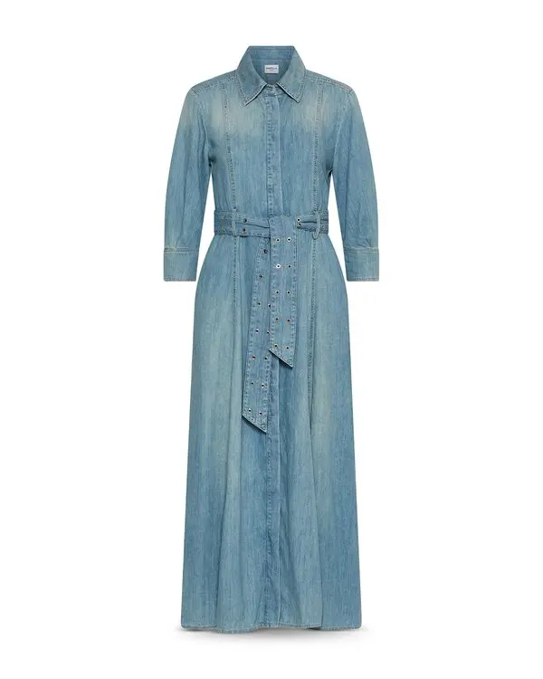 Marella Belted Denim Shirt Dress