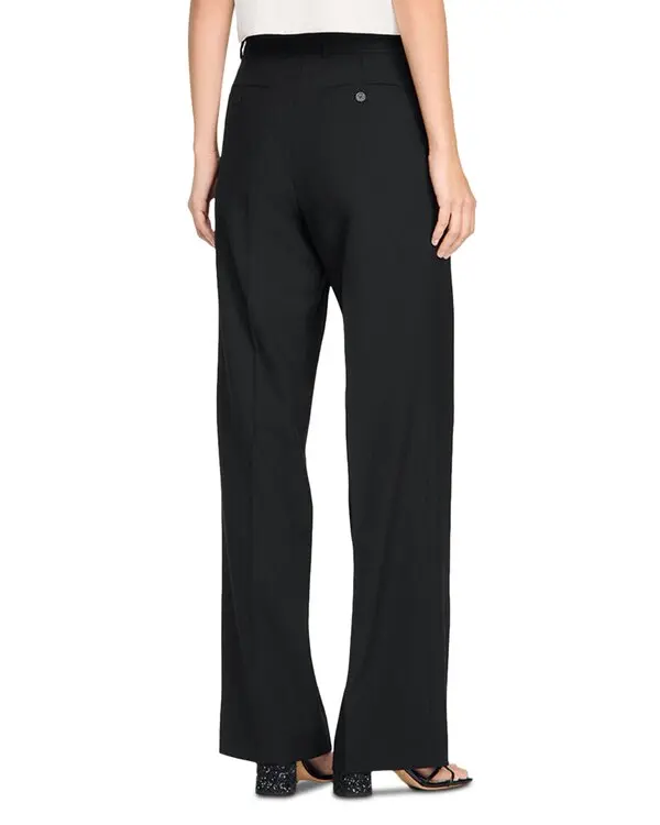 Sandro Straight Leg Trousers