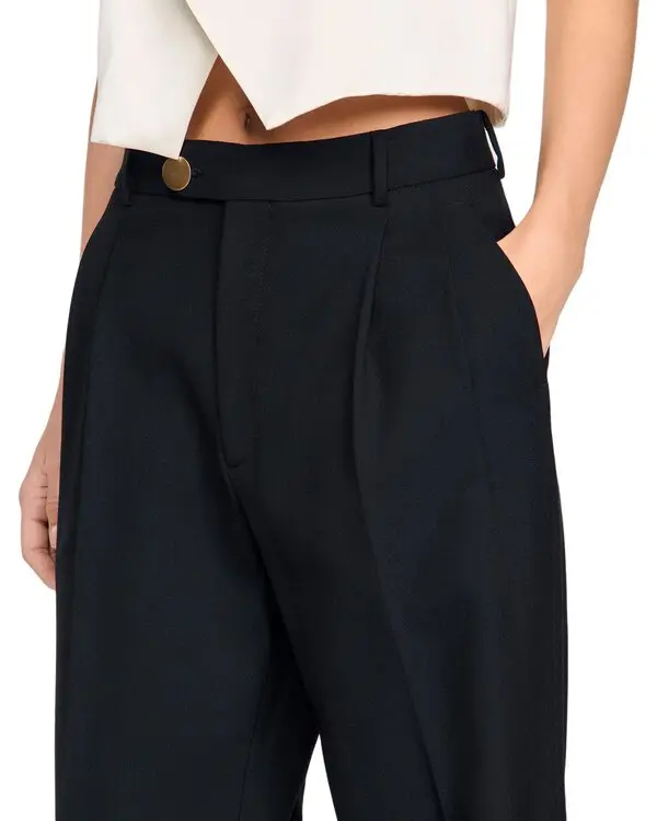 Sandro Straight Leg Trousers