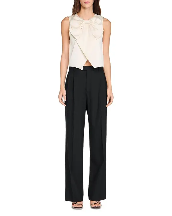 Sandro Straight Leg Trousers