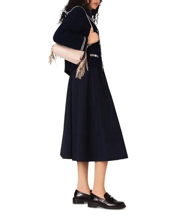 Maje Jissila Tailored Midi Skirt