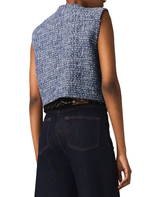 Maje Sleeveless Tweed Jacket