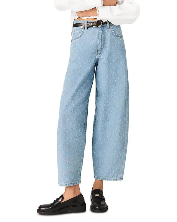 Maje Textured Balloon Jeans
