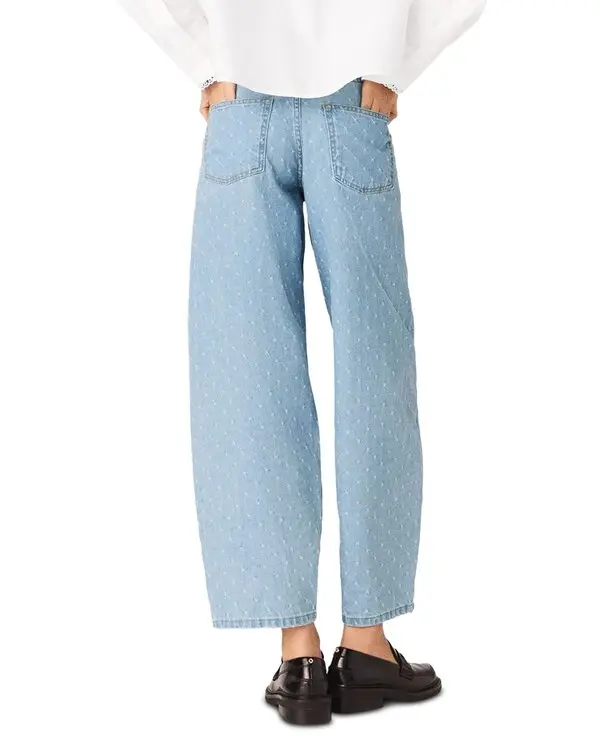 Maje Textured Balloon Jeans