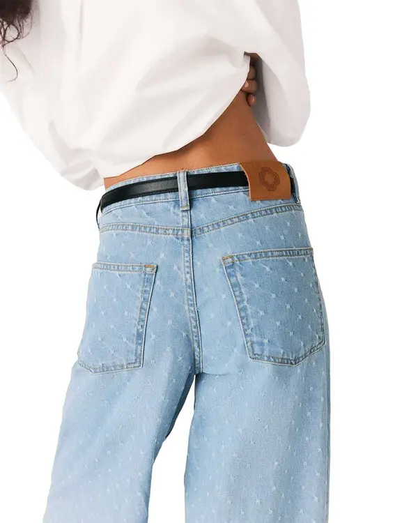 Maje Textured Balloon Jeans
