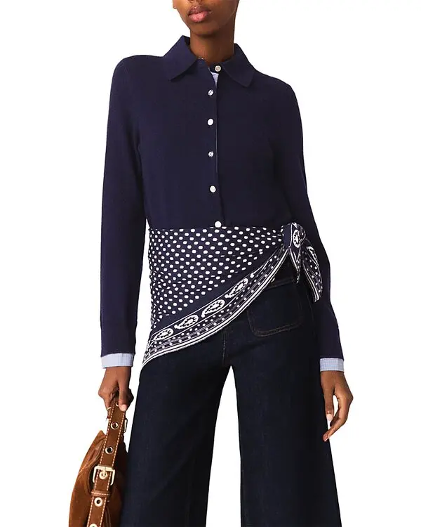 Maje Polo Cardigan