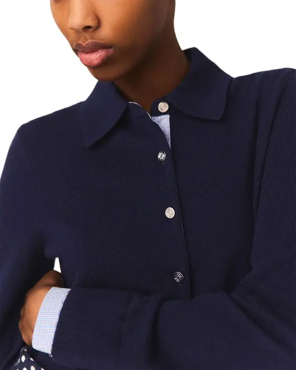 Maje Polo Cardigan