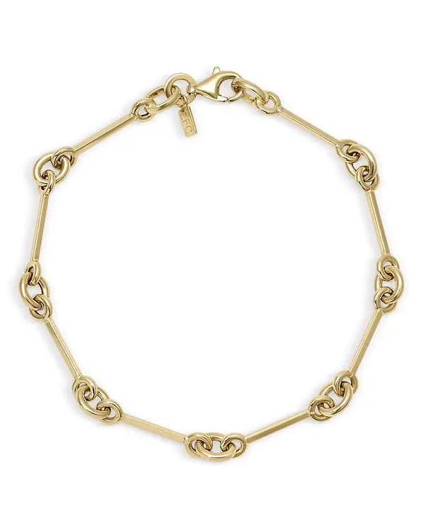 Ef Collection 14k Yellow Reese Chain Link Bracelet - Gold