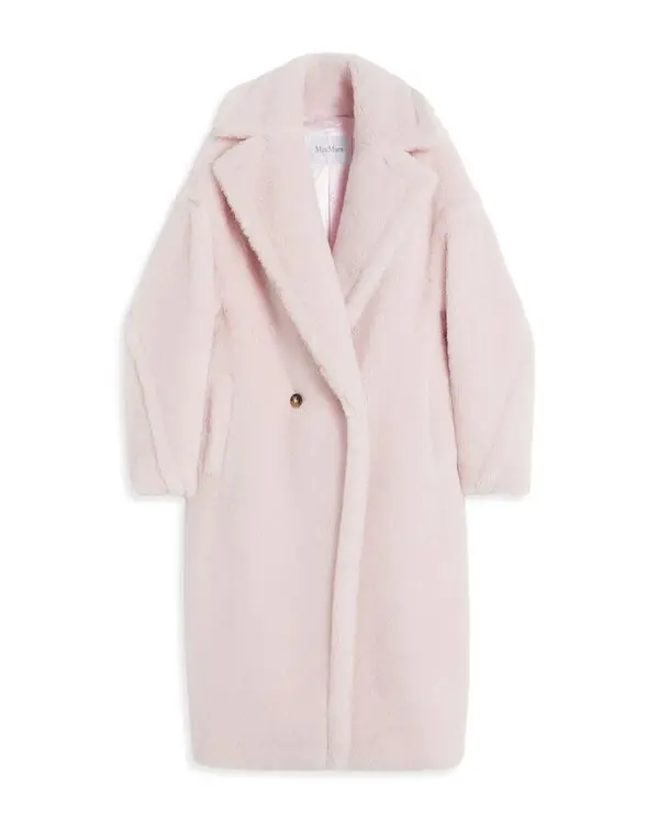 Max Mara Tedgirl Faux Fur Coat - Pink